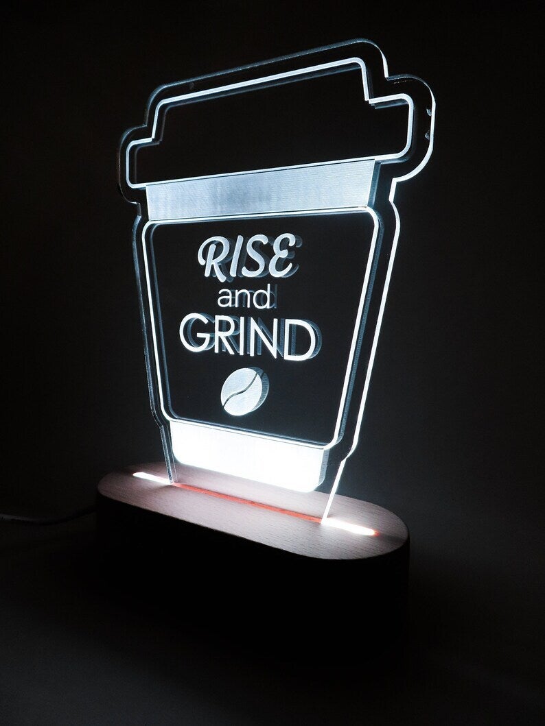 Custom Laser Engraved LED Acrylic Signage | Maritime Laser Engraving ...